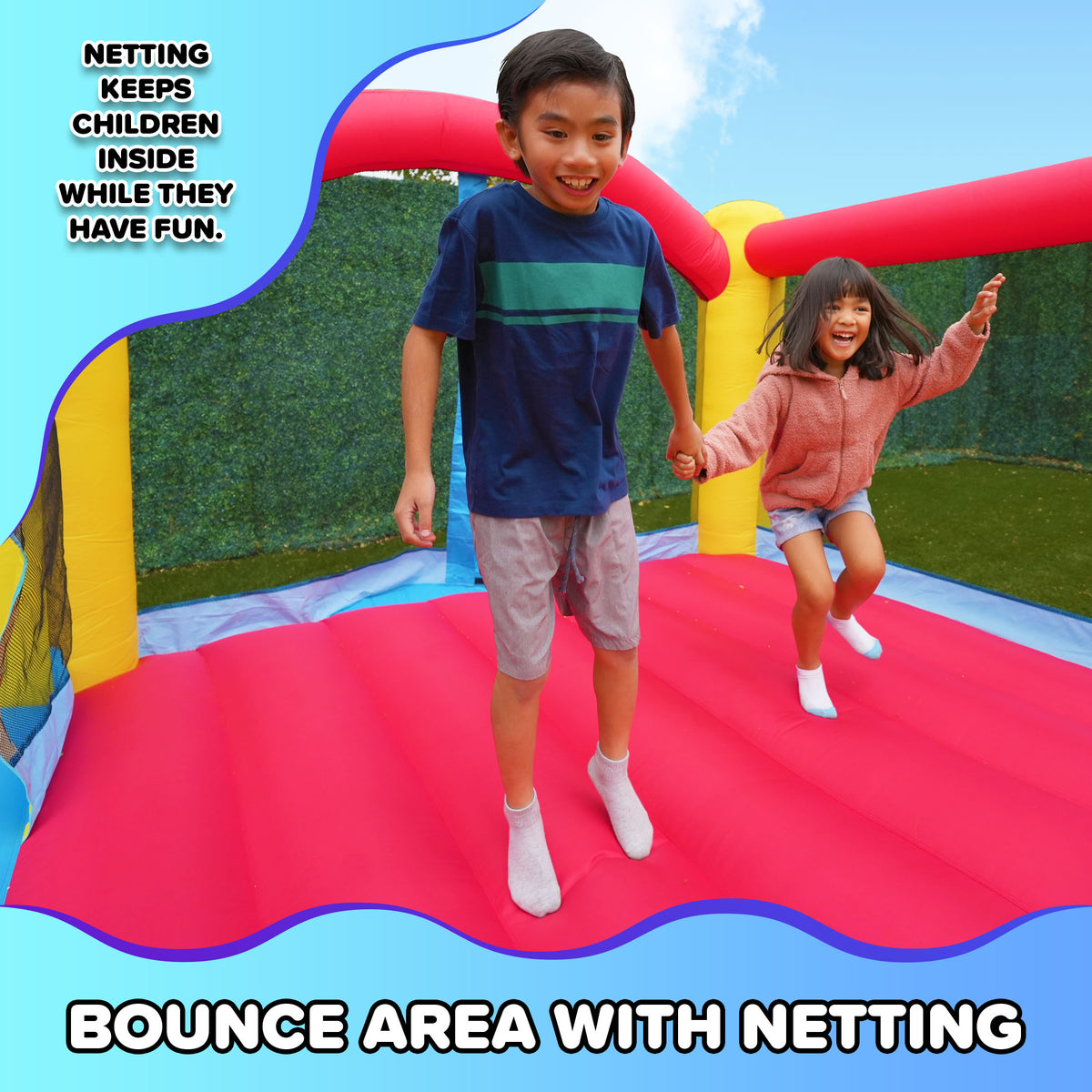 Sportspower My 1st Jump N Play Inflatable Bounce House with Large Slid ...